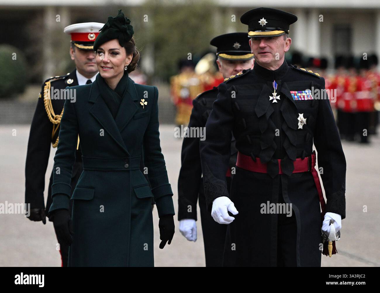 The Princess of Wales (left) with Major General Sir Chris Ghika ...