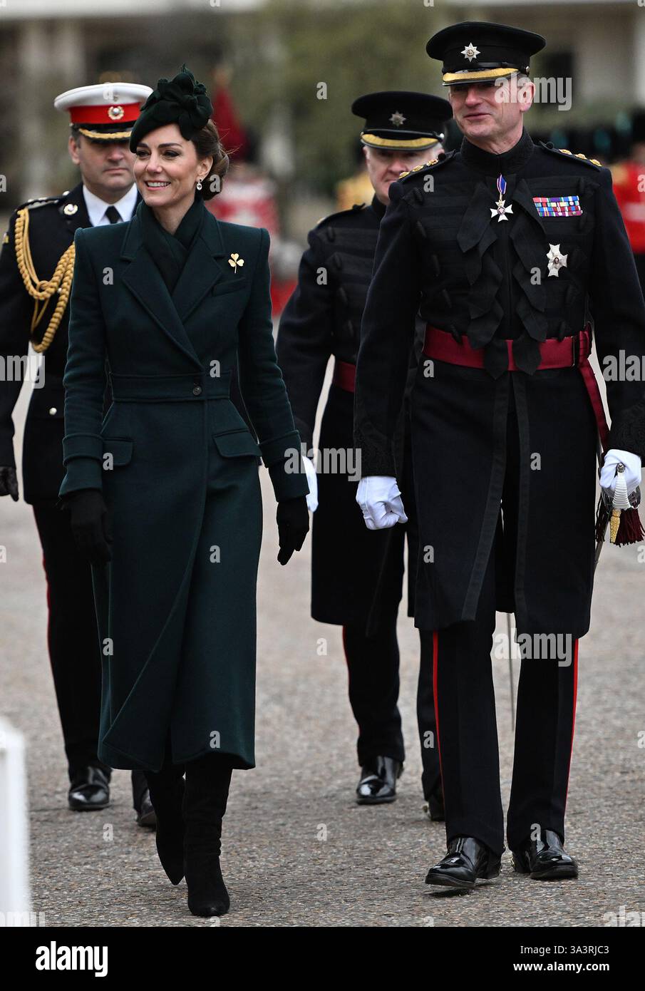 The Princess of Wales (left) with Major General Sir Chris Ghika ...