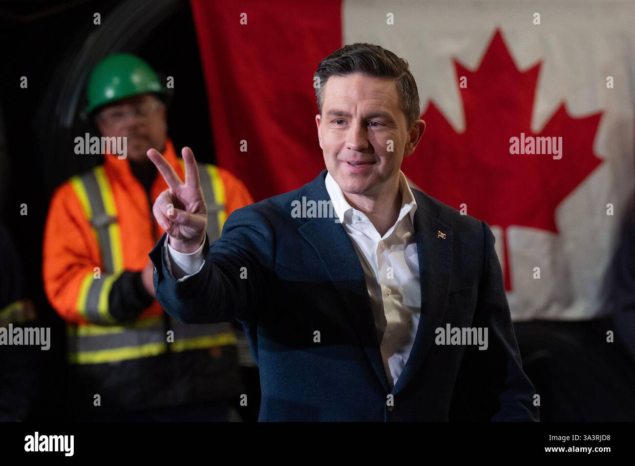 Conservative Leader Pierre Poilievre gestures following a news ...