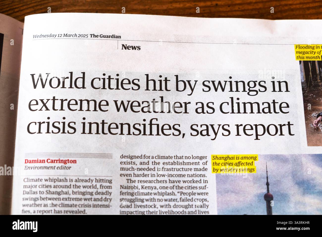 'World cities hit by swings in extreme weather as climate crisis ...