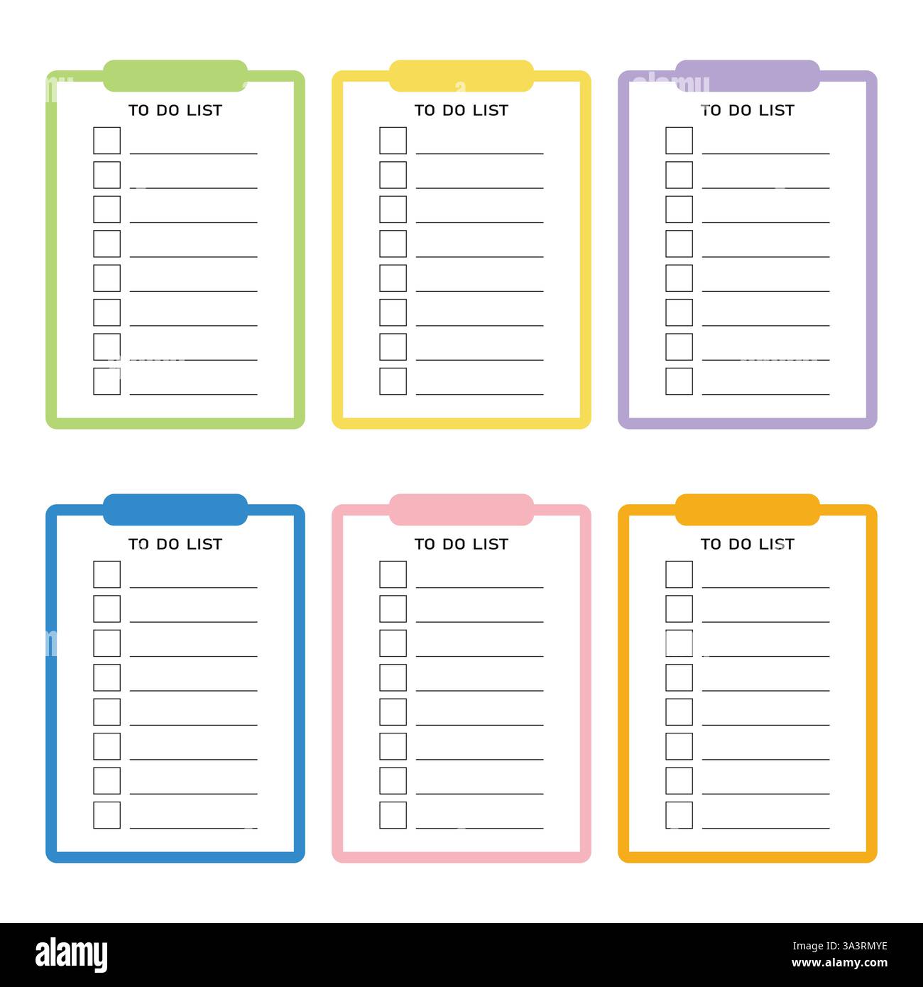 Daily chores checklist planner hi-res stock photography and images - Alamy