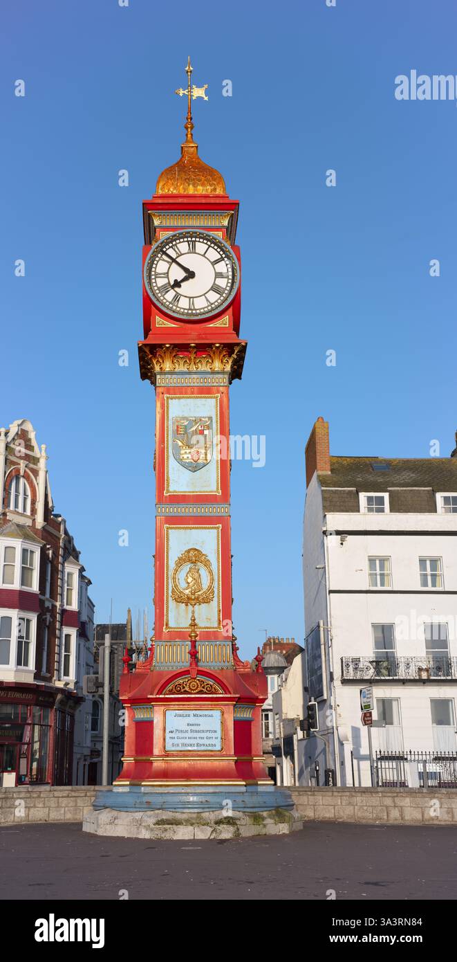 Clock tower, in memory of Queen Victoria's jubilee in 1887, on the ...