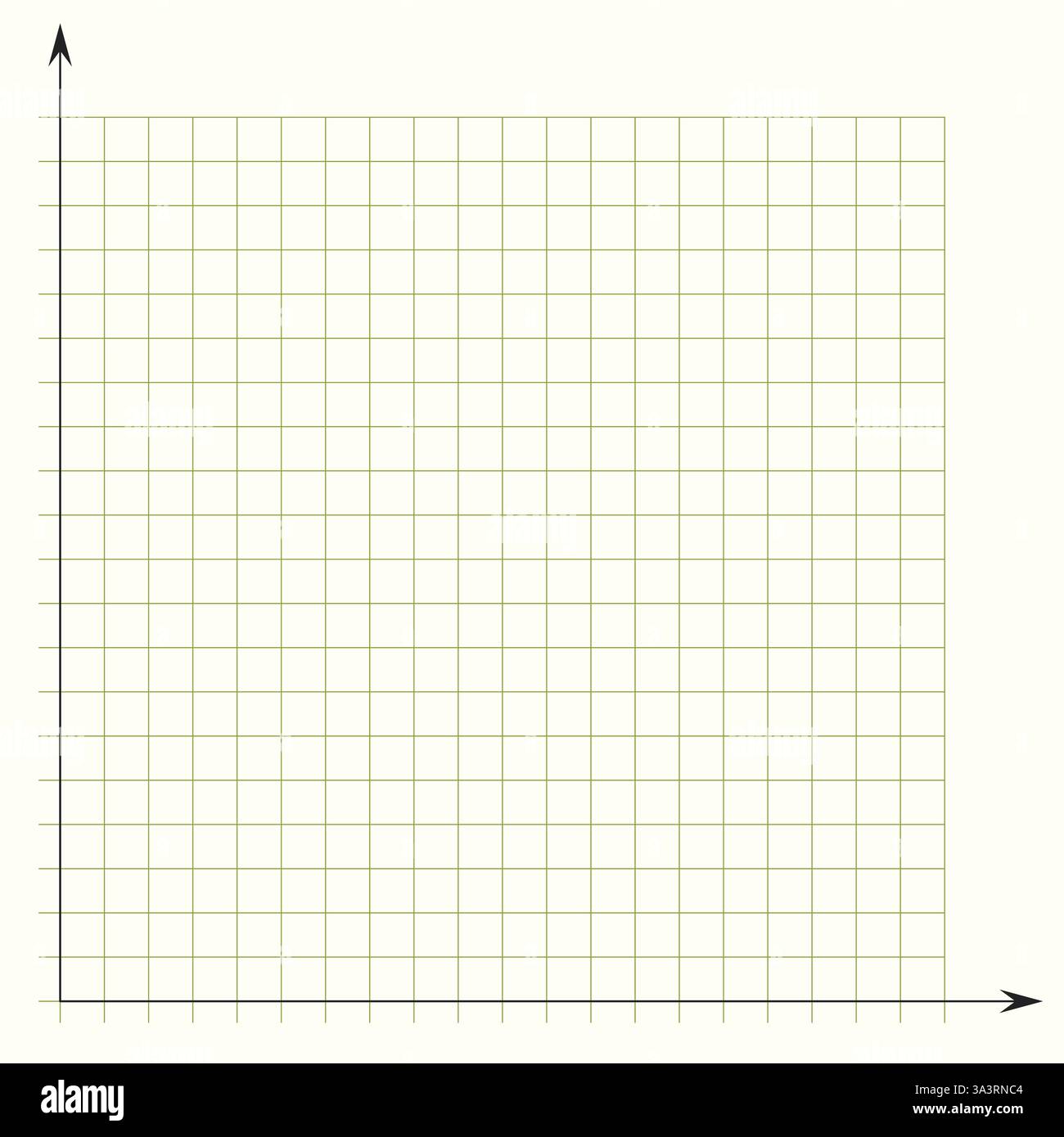 Grid paper. Mathematical graph. Cartesian coordinate system with x-axis ...