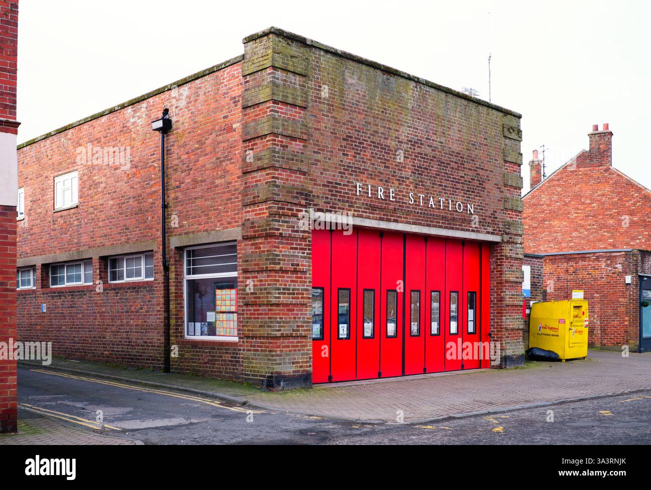 The fire station building at Filey in North Yorkshire Stock Photo - Alamy