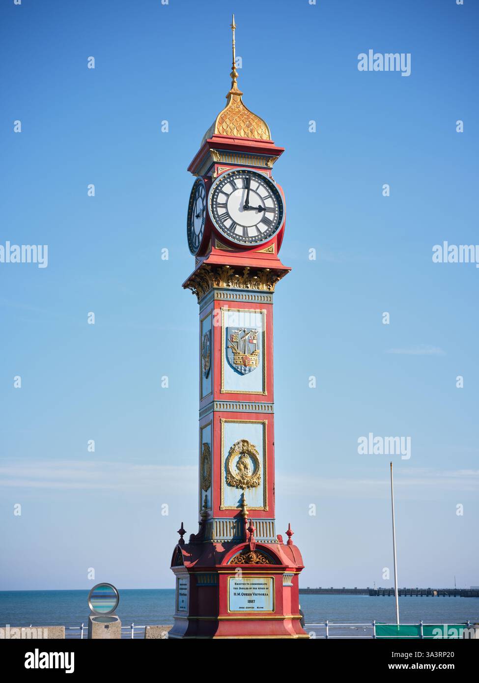 Clock tower, in memory of Queen Victoria's jubilee in 1887, on the ...