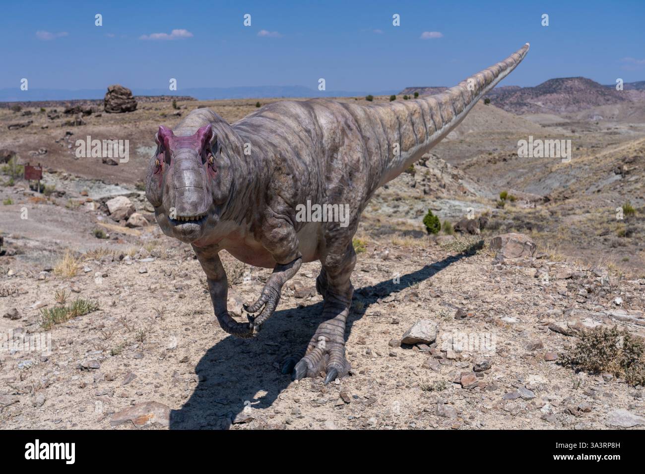 An allosaurus model at the Cleveland-Lloyd Dinosaur Quarry / Jurassic ...