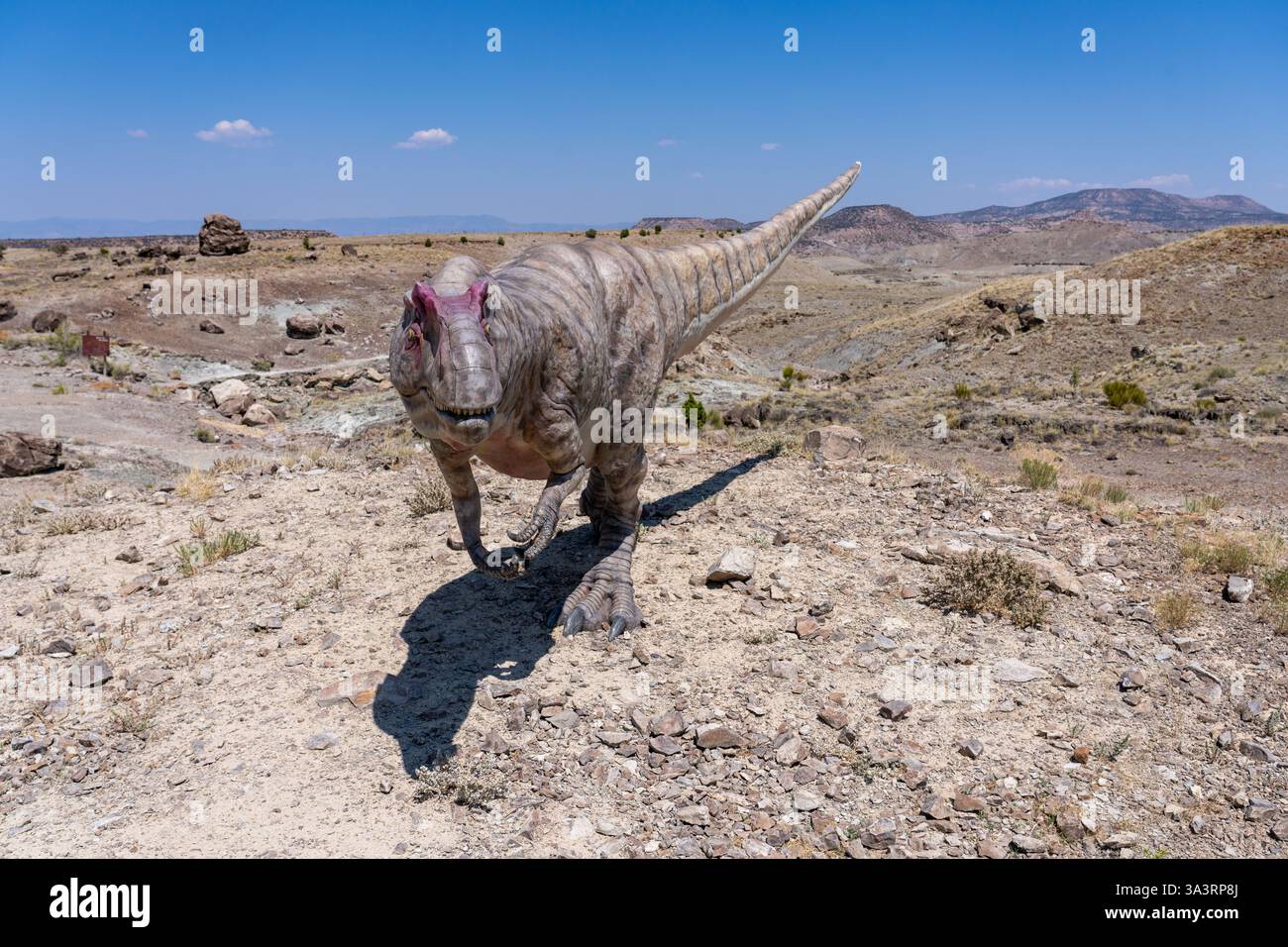 An allosaurus model at the Cleveland-Lloyd Dinosaur Quarry / Jurassic ...