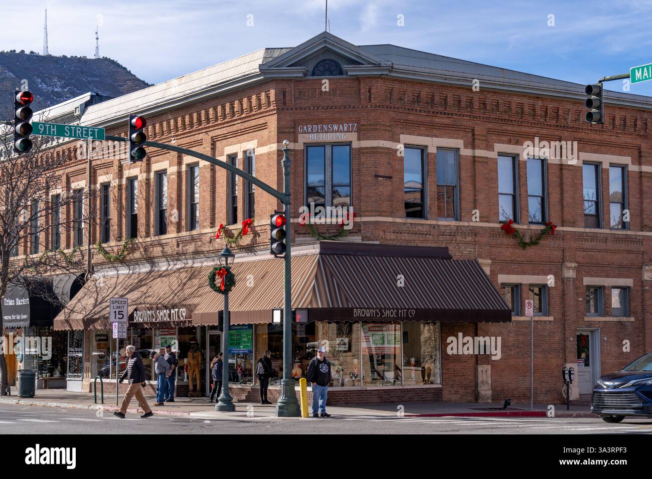 An historic building on Main Street in the historic center of Durango ...