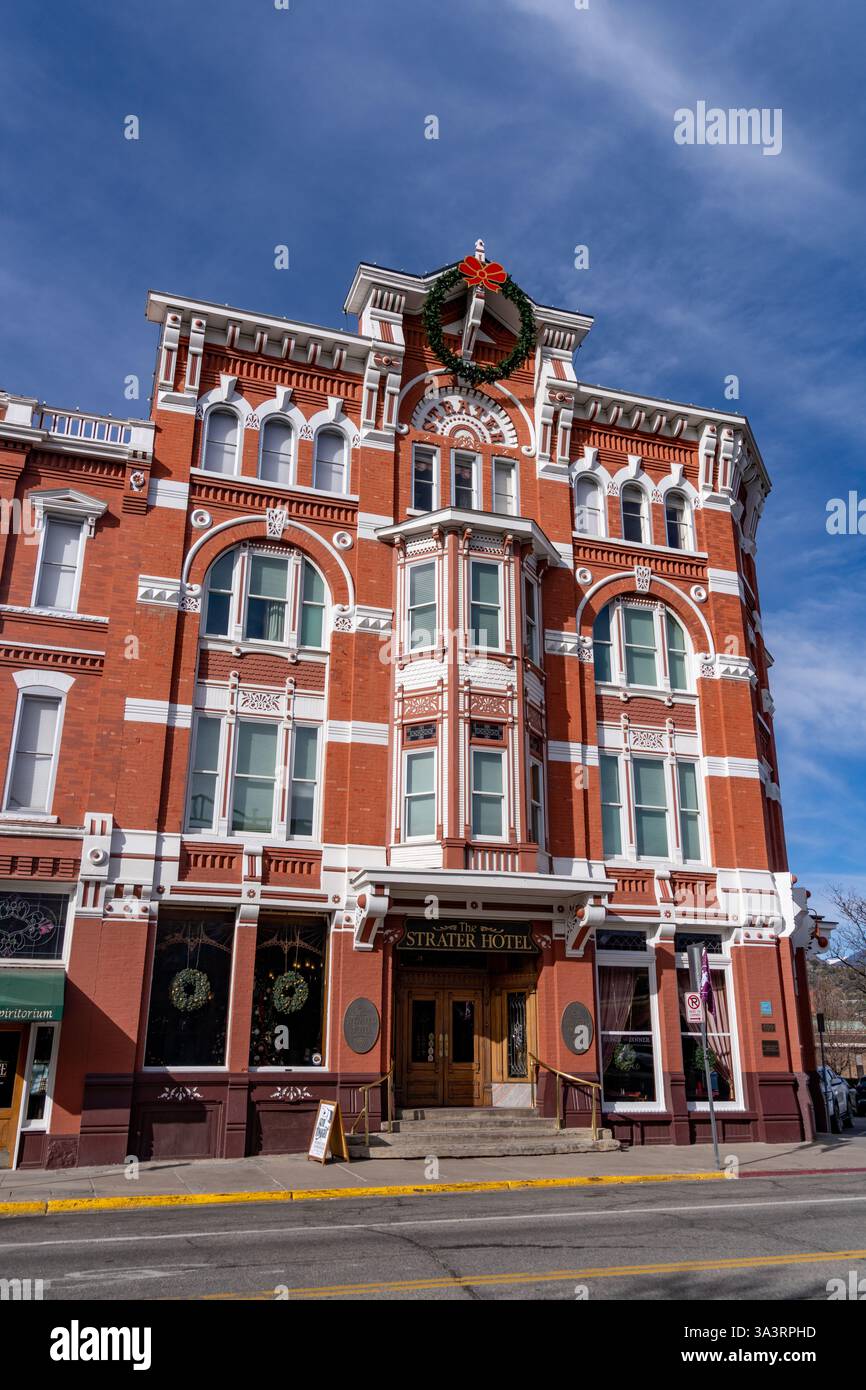 The Strater Hotel, an historic red brick hotel on Main Street in the ...