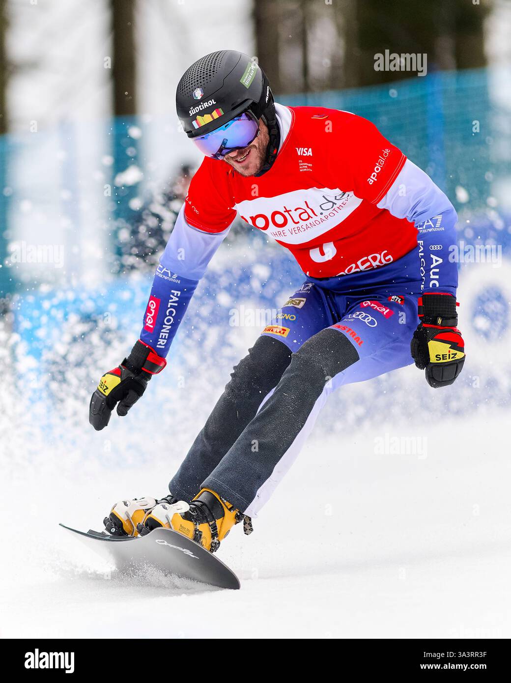 WINTERBERG, GERMANY - 15 MARCH, 2025: MARCH Aaron, ITA - VISA FIS Snowboard Alpine World Cup ...