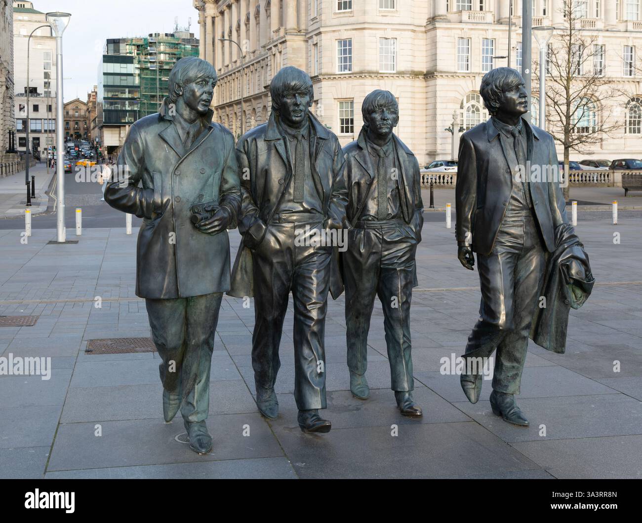 The Beatles statues sculpture by Anthony Edwards, Pier Head, Liverpool ...