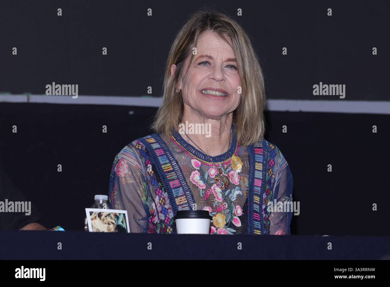 Mexico City, Mexico. 16th Mar, 2025. Actress Linda Hamilton attends a ...