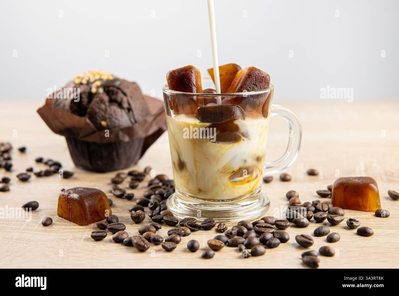 Side view ice latte hi-res stock photography and images - Alamy