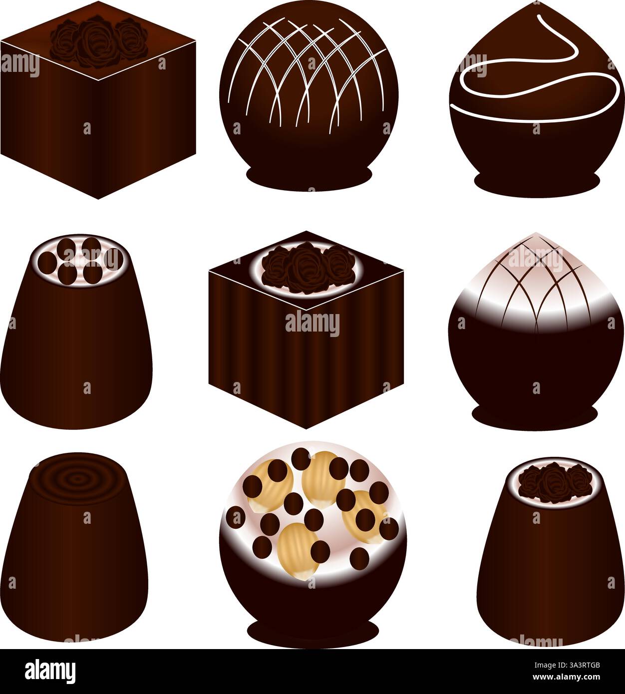 Classic chocolate bar Stock Vector Images - Alamy
