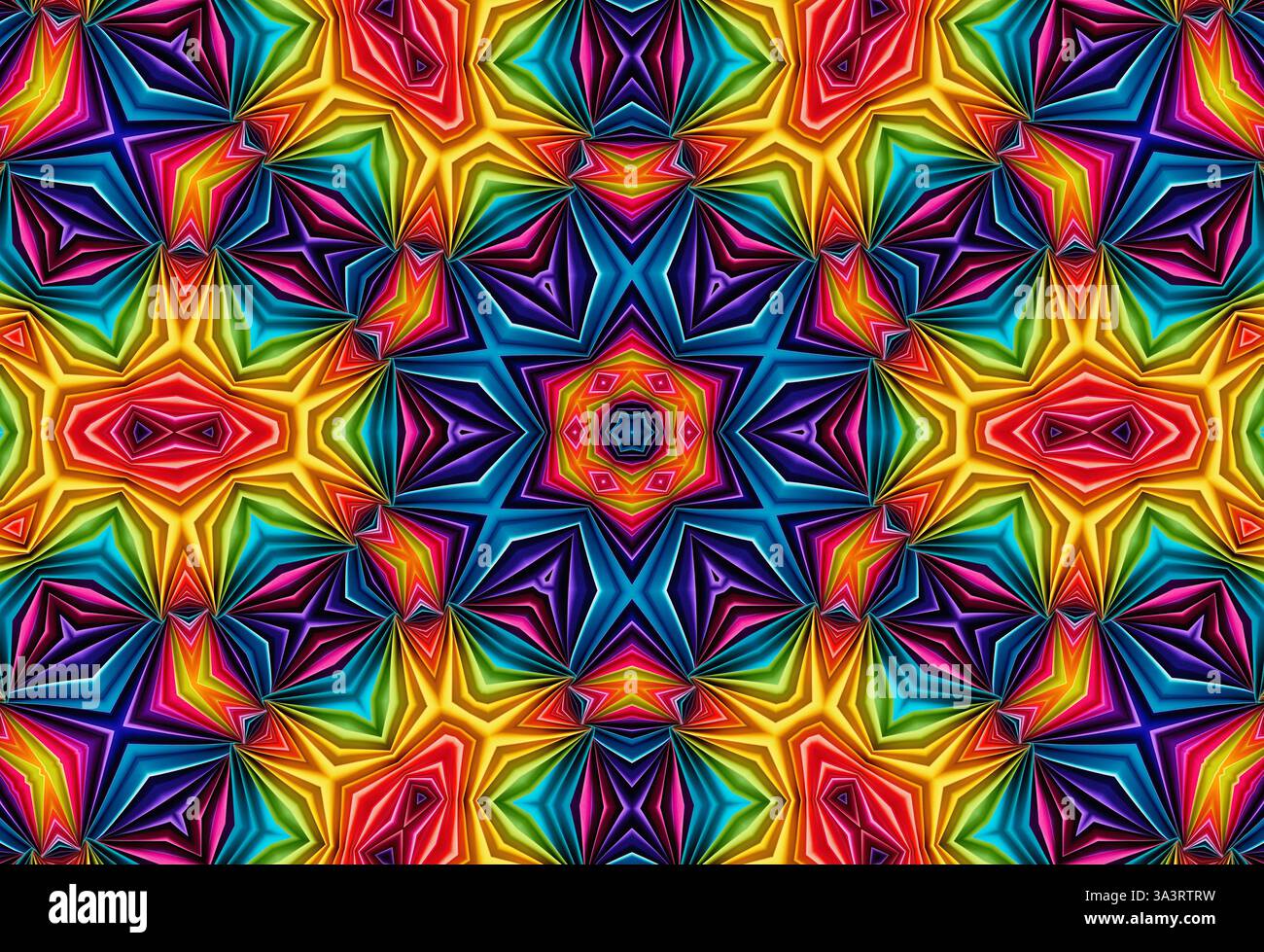 Bright background with abstract colorful pattern for design Stock Photo ...