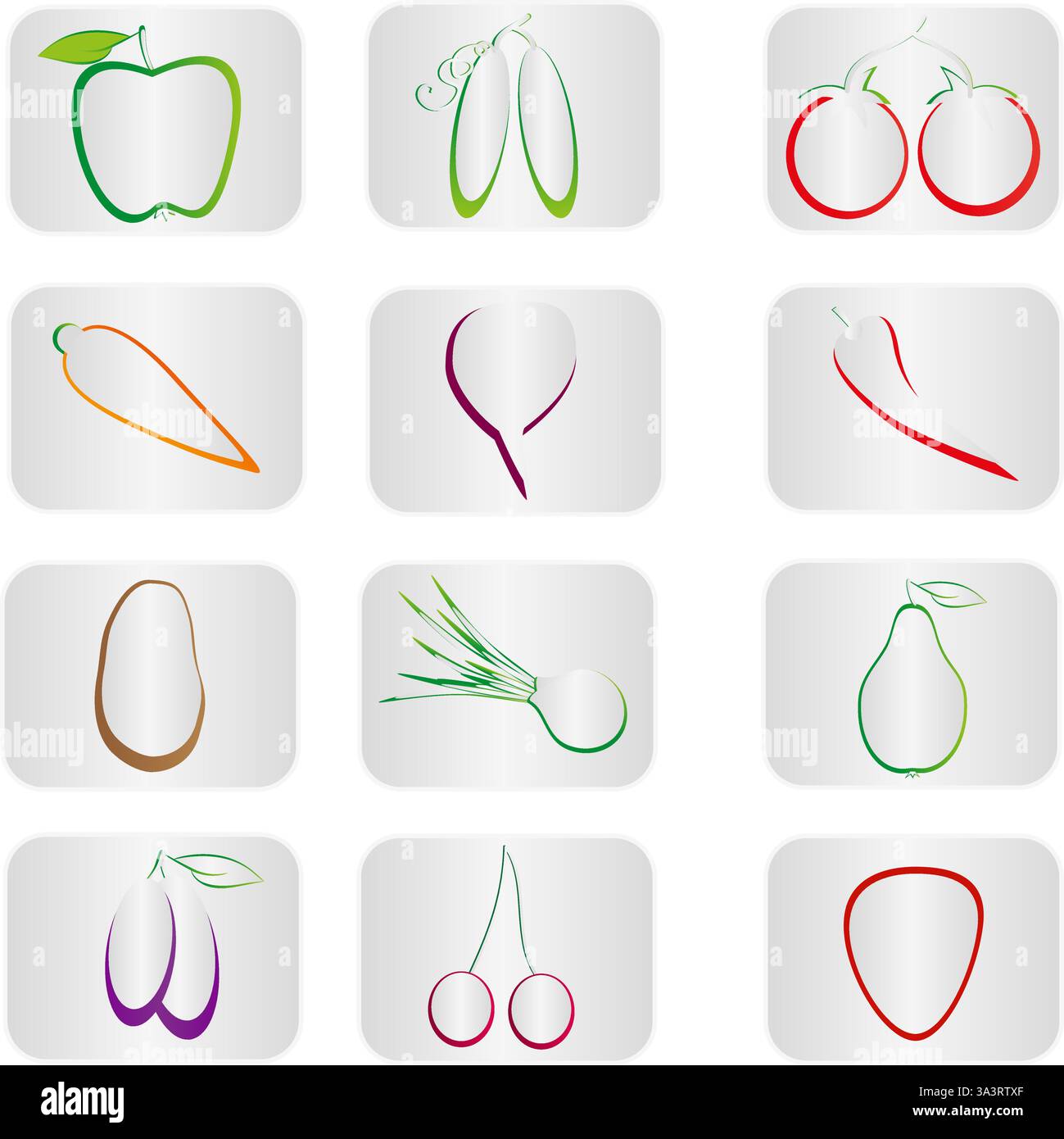 Onions fruits Stock Vector Images - Alamy