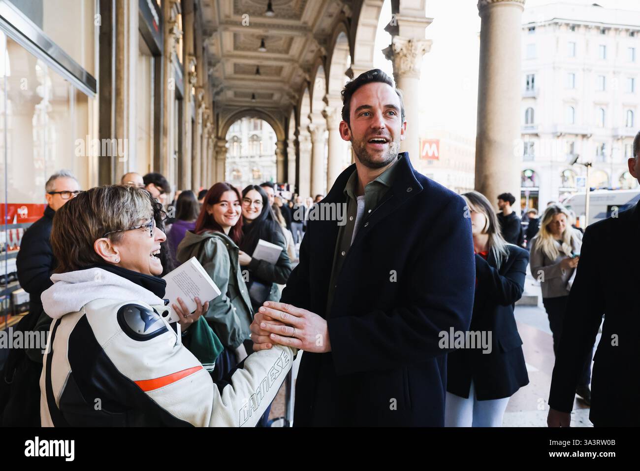 Milan, Italy. 17th Mar, 2025. Milan, Joël Dicker presents the book The ...
