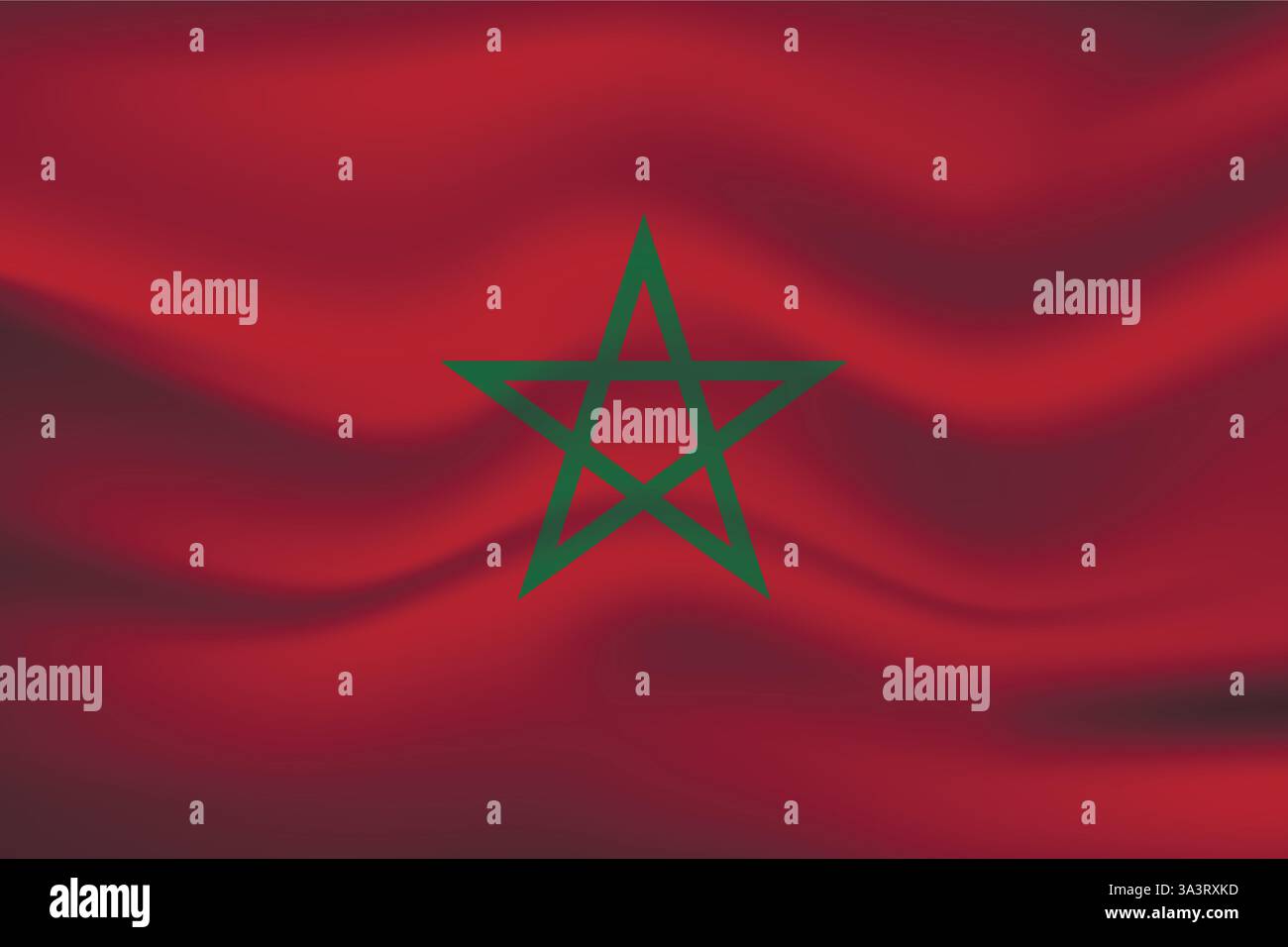 Flag of Morocco. Moroccan national symbol in official colors. Template ...