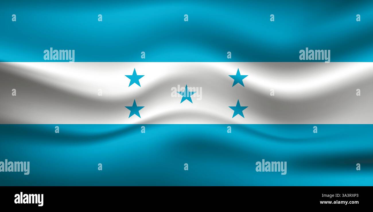 Flag of Honduras. National symbol in official colors. Template icon ...