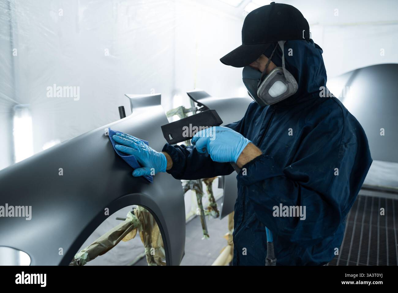 Using anti static gun to prevent damages and remove dust before ...