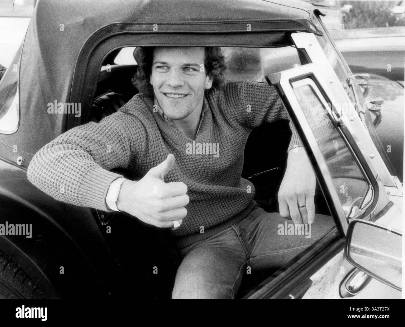 Wolverhampton Wanderers footballer Andy Gray sitting in his new sports ...