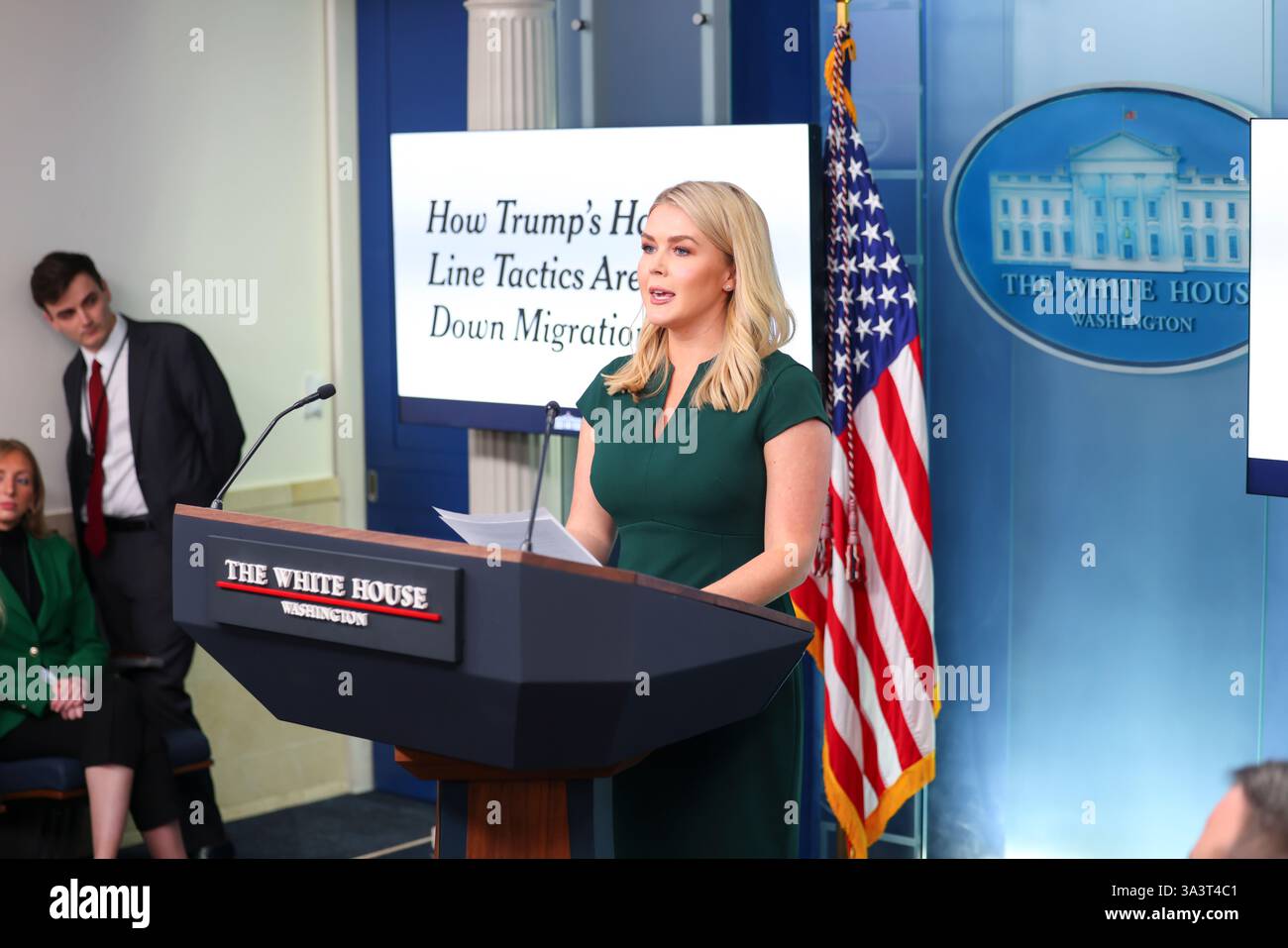 Washington, Dc, USA. 17th Mar, 2025. WASHINGTON - March 17 2025: White House Press Secretary ...