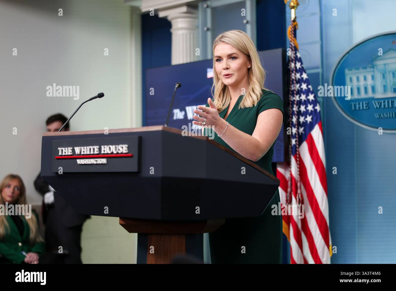 Washington, Dc, USA. 17th Mar, 2025. WASHINGTON - March 17 2025: White House Press Secretary ...