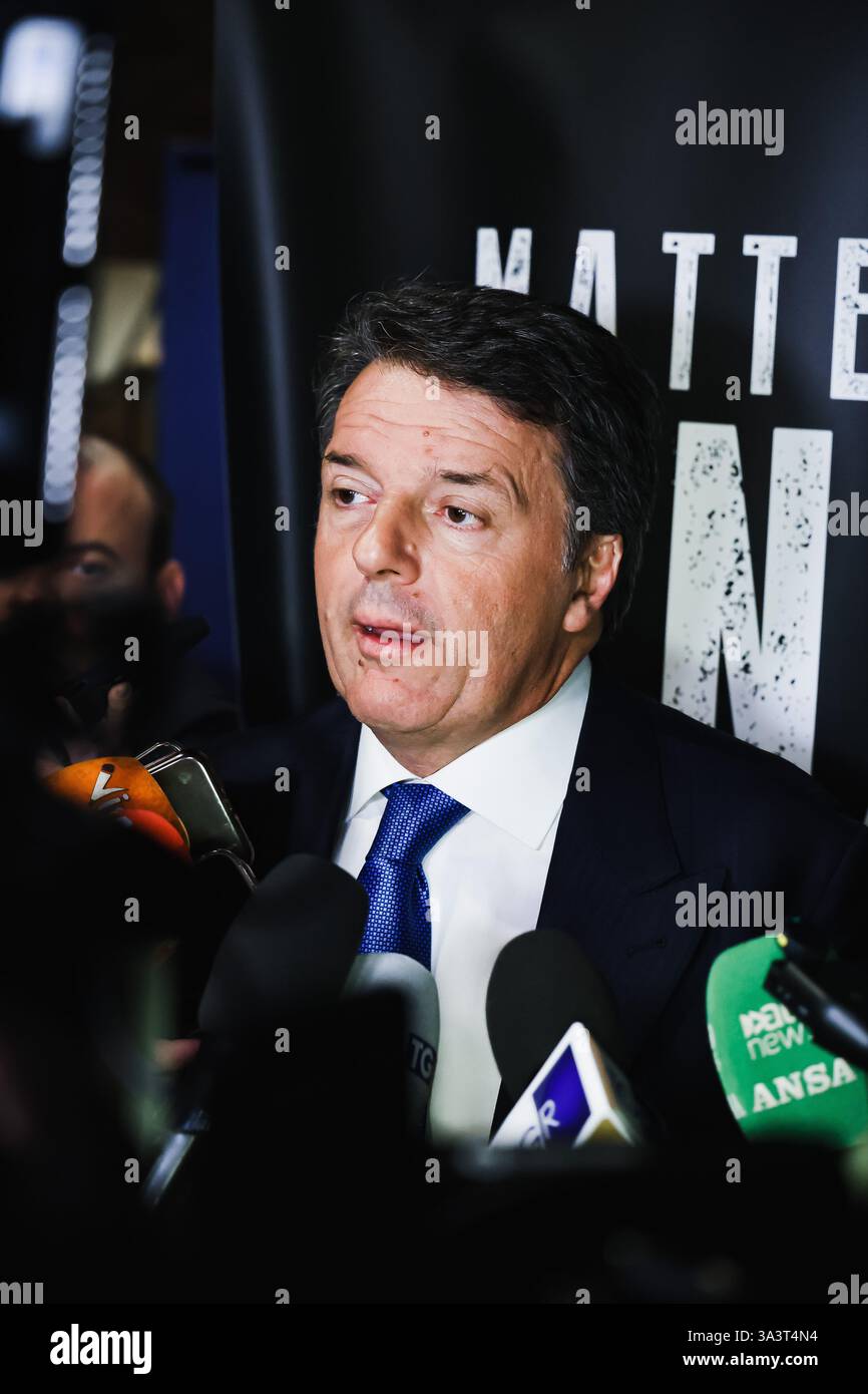 Milan, Italy. 17th Mar, 2025. Milan, Matteo Renzi presents the book L ...