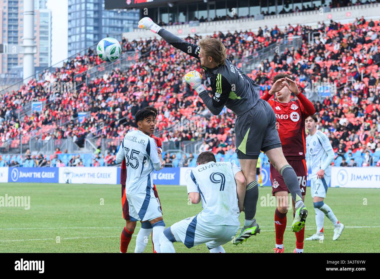 Toronto, ON, Canada - March 15, 2025: Chris Brady #1, goalkeeper of ...