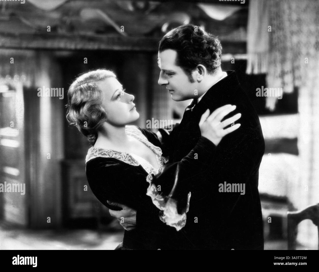 Grace Moore, Reginald Denny, on-set of the film, "A Lady's Morals", MGM ...