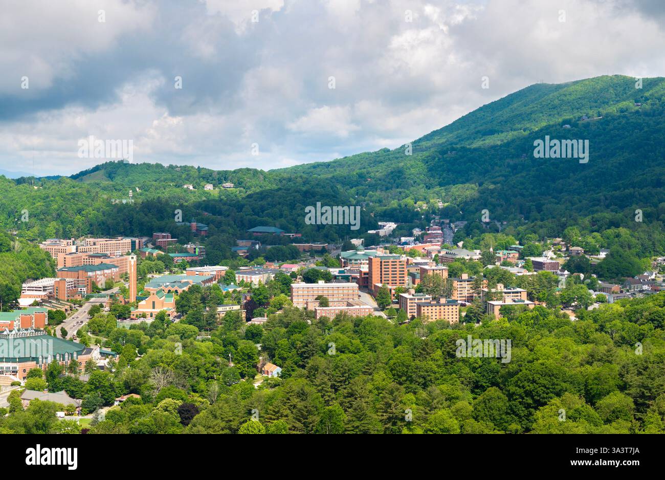 Historic American architecture of Boone, old historical town in North ...