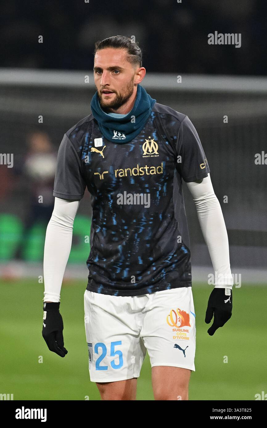 Adrien Rabiot #25 during the Match of the 26th Day of Ligue 1 McDonald ...