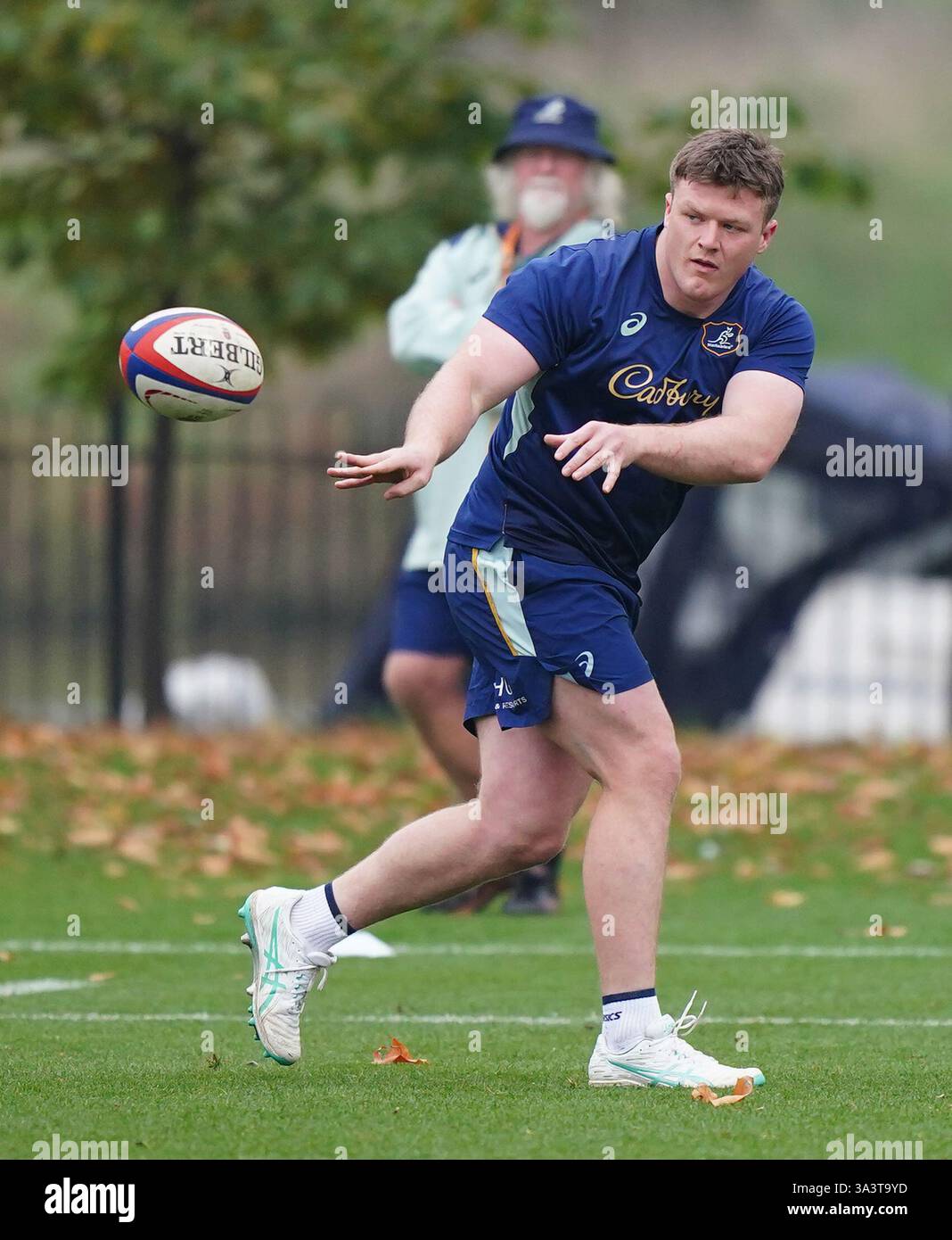 Australia's Billy Pollard during a team run at The Lensbury Resort ...