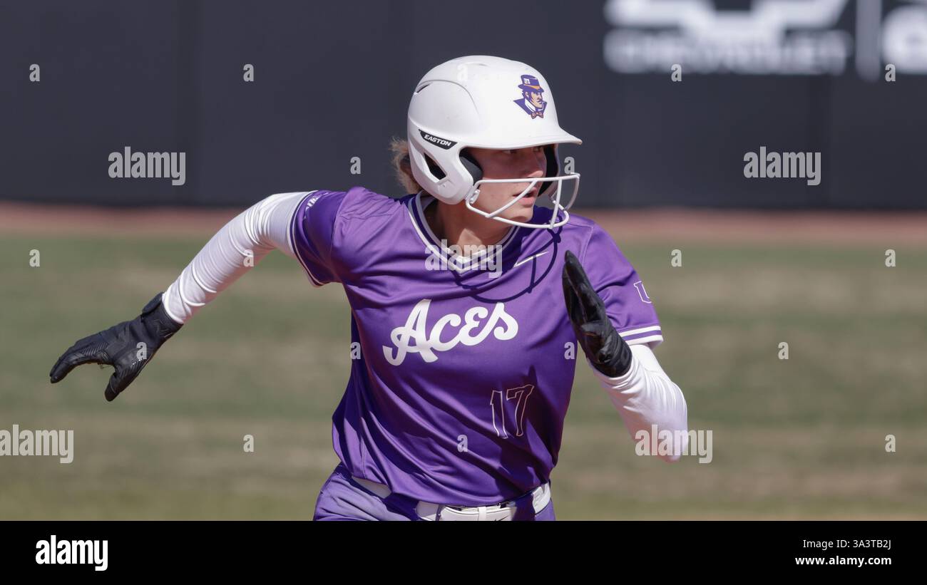 Evansville pitcher Cassidy Gall (17) during an NCAA softball game on ...