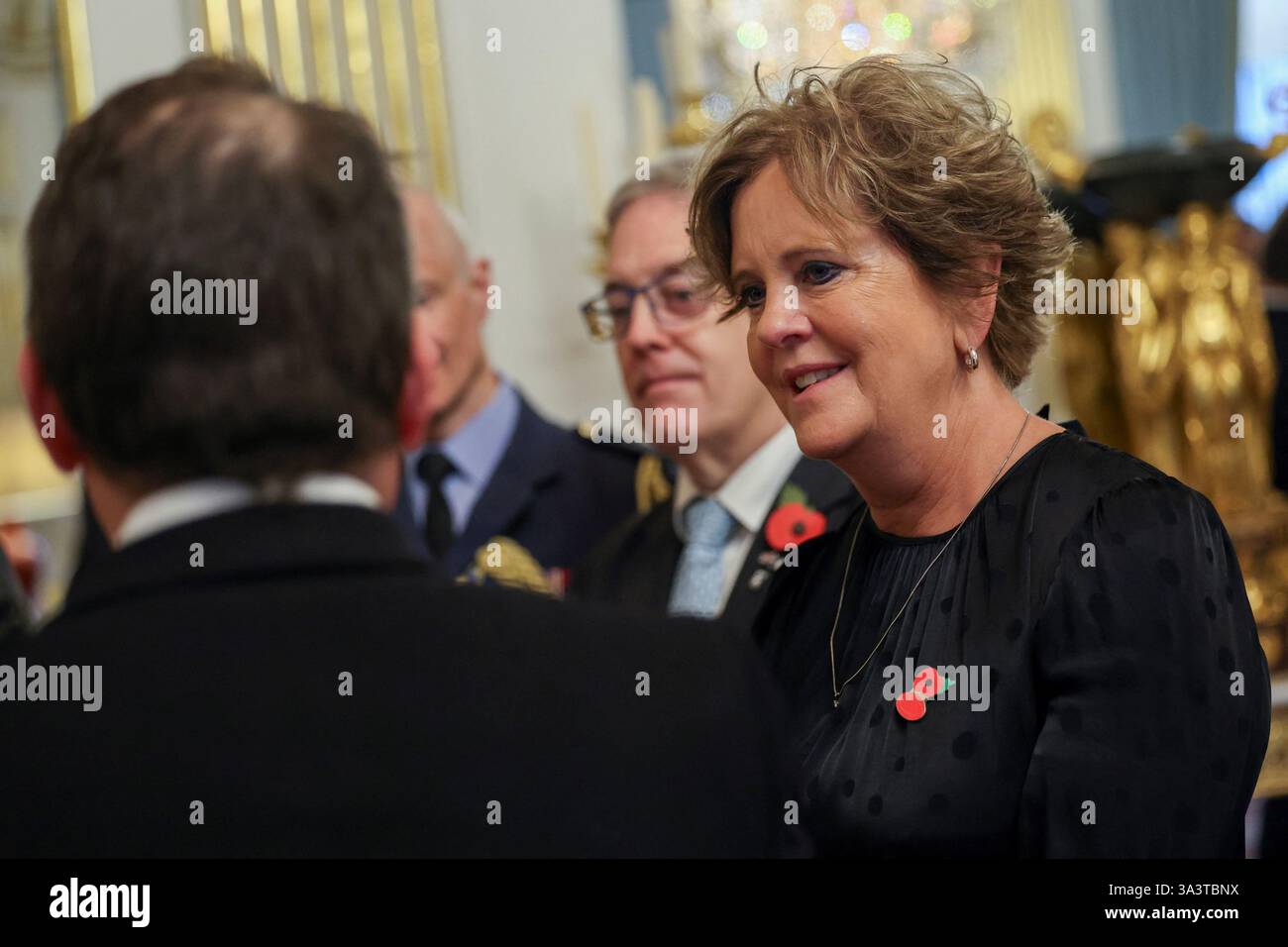 Menna Rawlings, British Ambassador to France during a breakfast with ...