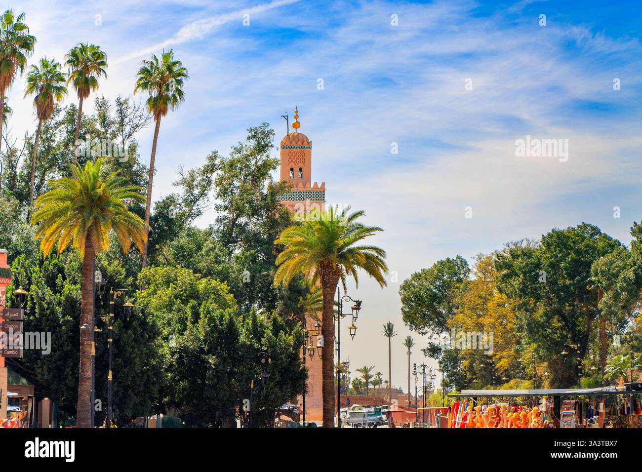 Koutubia mosque largest in Marakech. One of most popular landmarks of ...