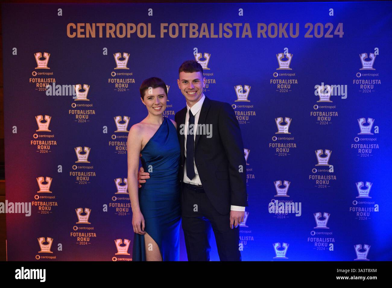 Prague, Czech Republic. 17th Mar, 2025. David Doudera of Slavia with ...