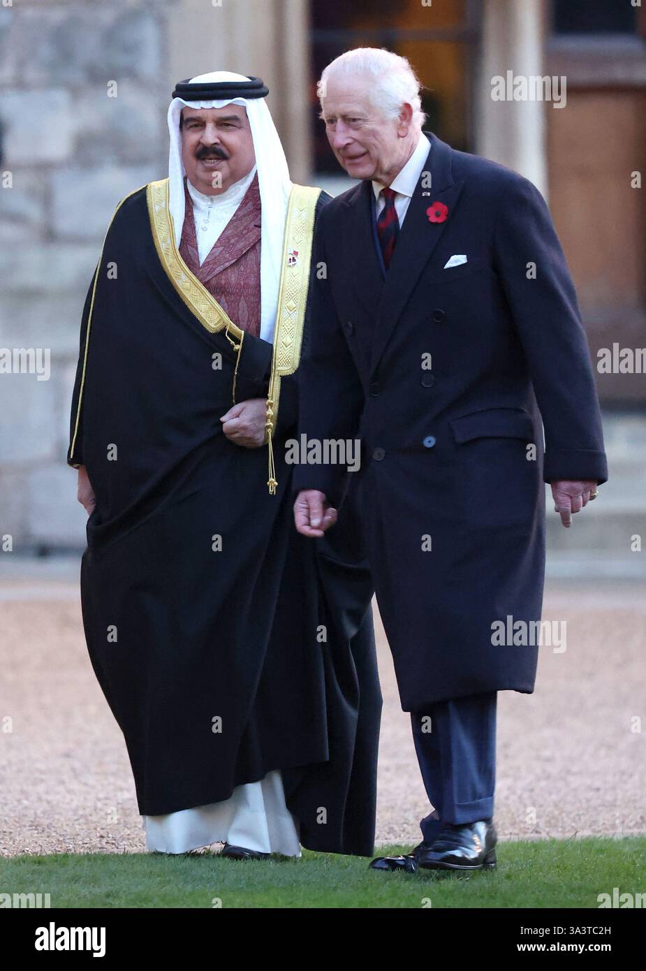 King Charles III with King Hamad Bin Isa Al Khalifa, King of the ...