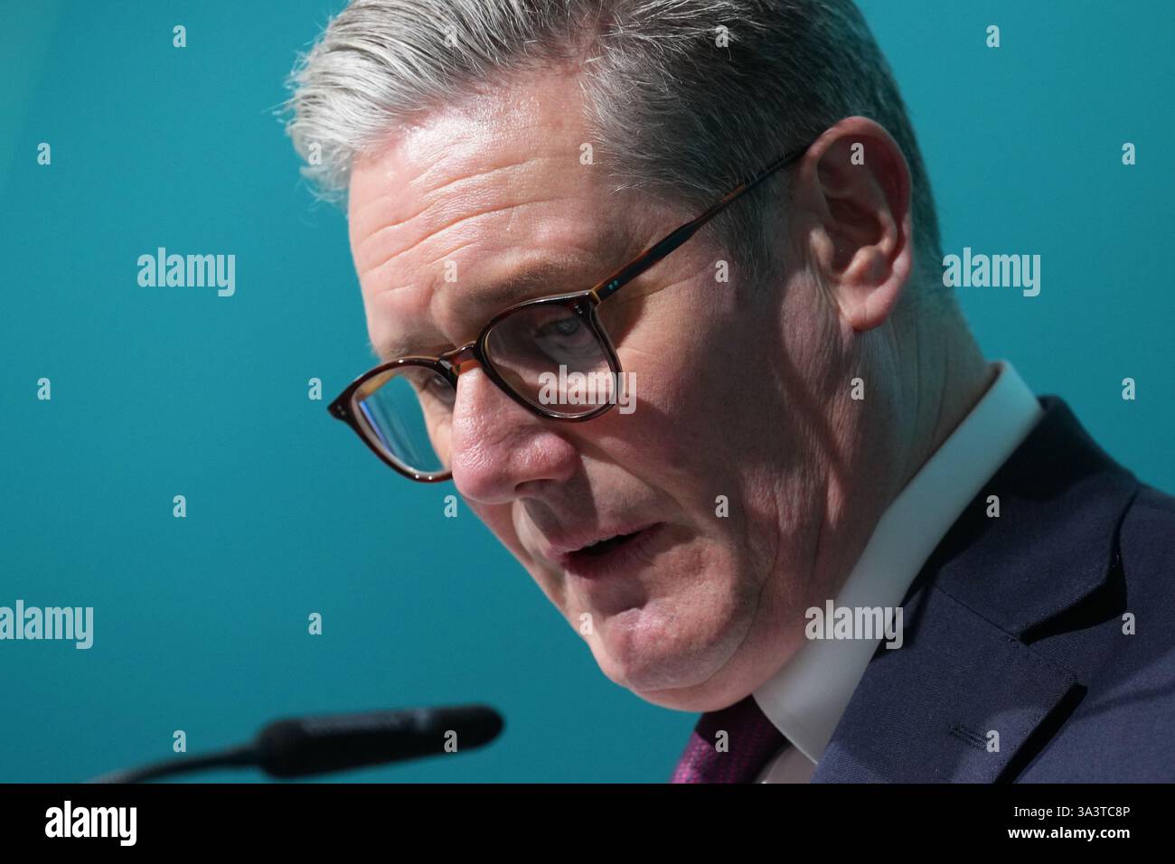 Prime Minister Sir Keir Starmer speaks on day two of the Cop29 climate ...