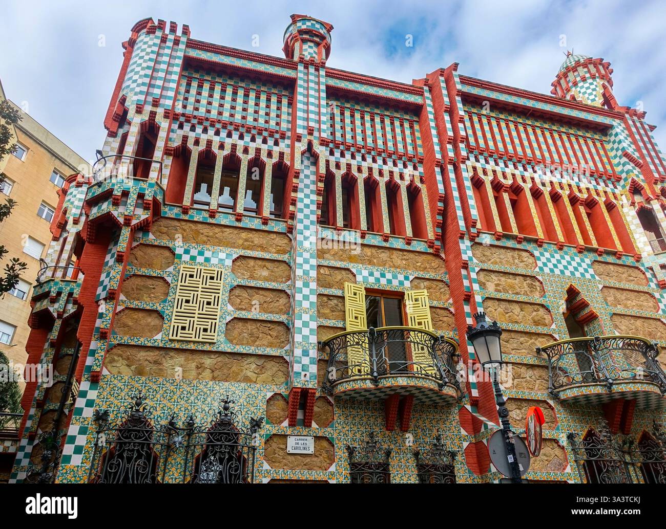 Casa Vicens Gaudi Museum Modernist Building Exterior in Gracia ...
