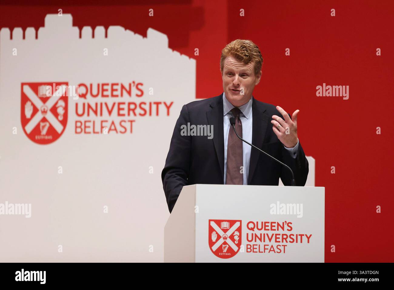 Outgoing US Special Envoy for Northern Ireland Joesph Kennedy, delivers ...