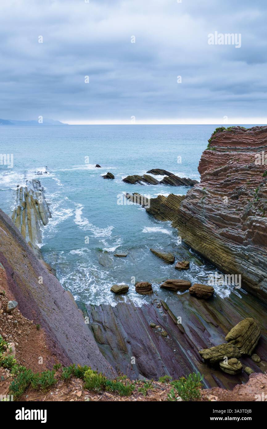 A dramatic coastal scene from the north of Spain, featuring striking ...