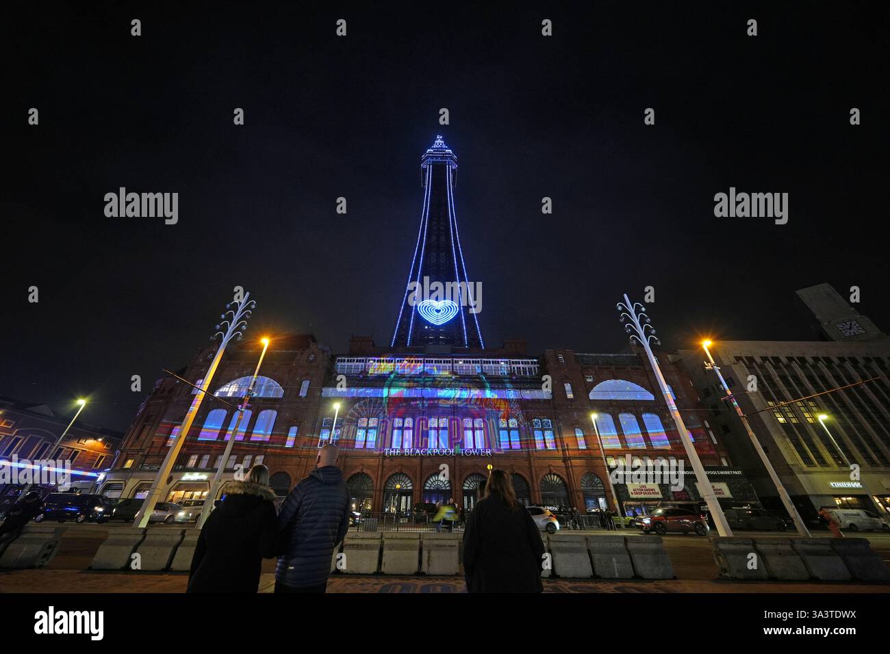 A Strictly Come Dancing themed illumination lights up Blackpool Tower ...