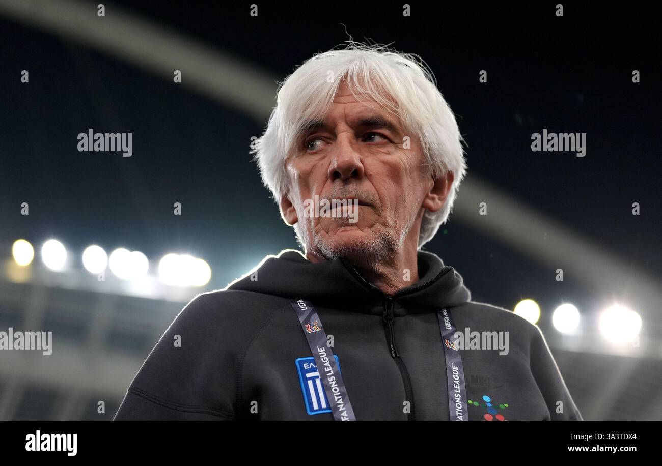Greece manager Ivan Jovanovic before the UEFA Nations League Group B2 ...