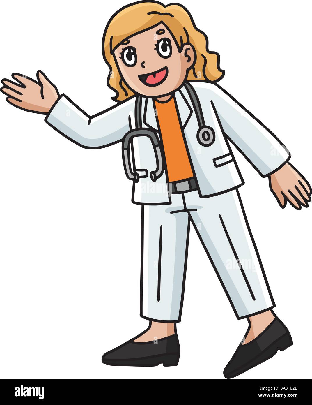Female Doctor Cartoon Colored Clipart Stock Vector Image & Art - Alamy