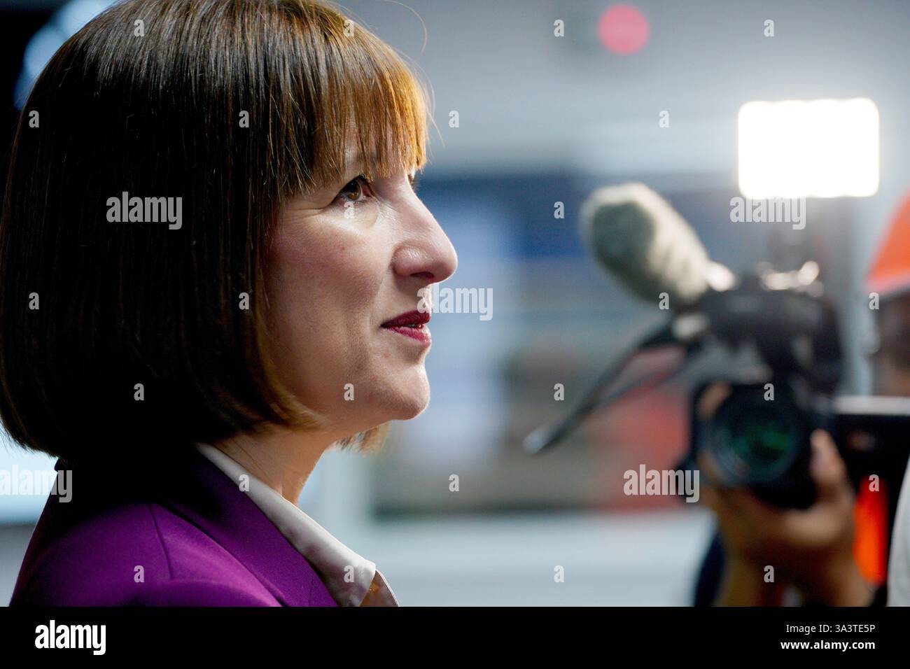 Chancellor of the Exchequer Rachel Reeves during a visit to Tokamak ...
