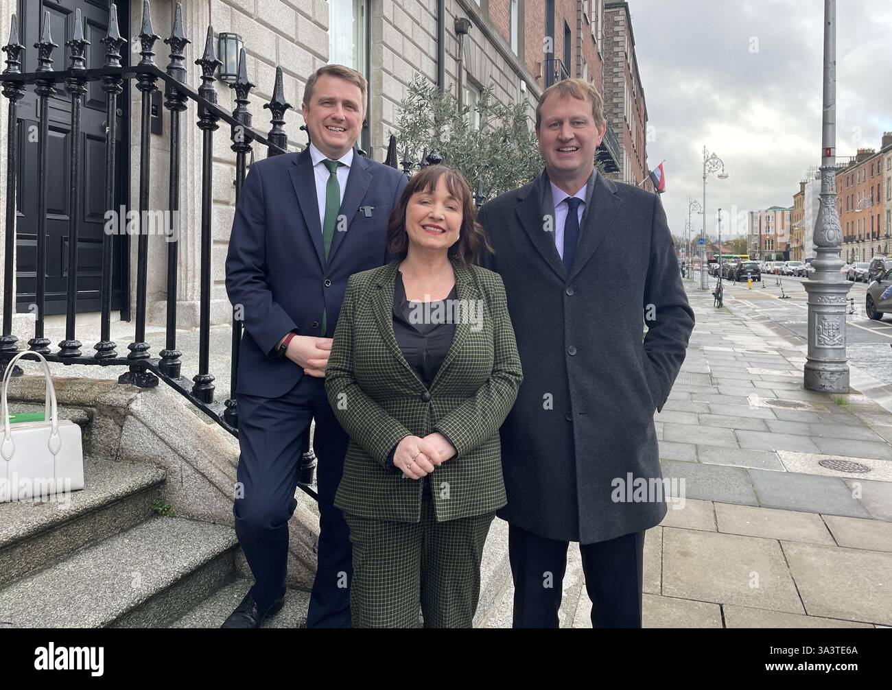 Fianna Fail's James Browne, Fiona O'Loughlin, and Jim O'Callaghan ...