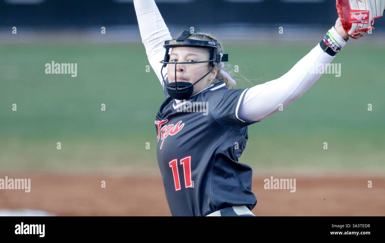 Western Ky. starting pitcher/relief pitcher Erica Hough #11 during an ...