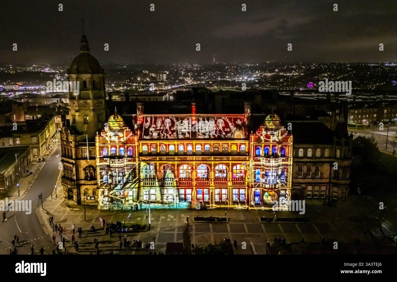 EMBARGOED TO 0001 MONDAY NOVEMBER 18 The Timekeepers, an art ...