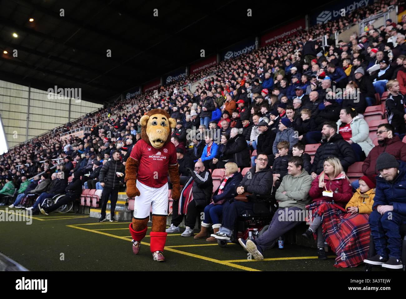 Crewe mascot Gresty the Lion during the Sky Bet League Two match at the ...